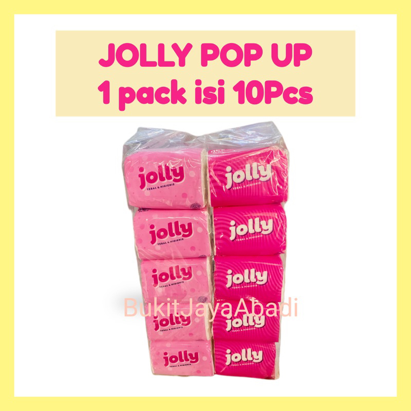 Jual Tissu pop up Jolly Kecil 1Pack isi 10pcs | Shopee Indonesia