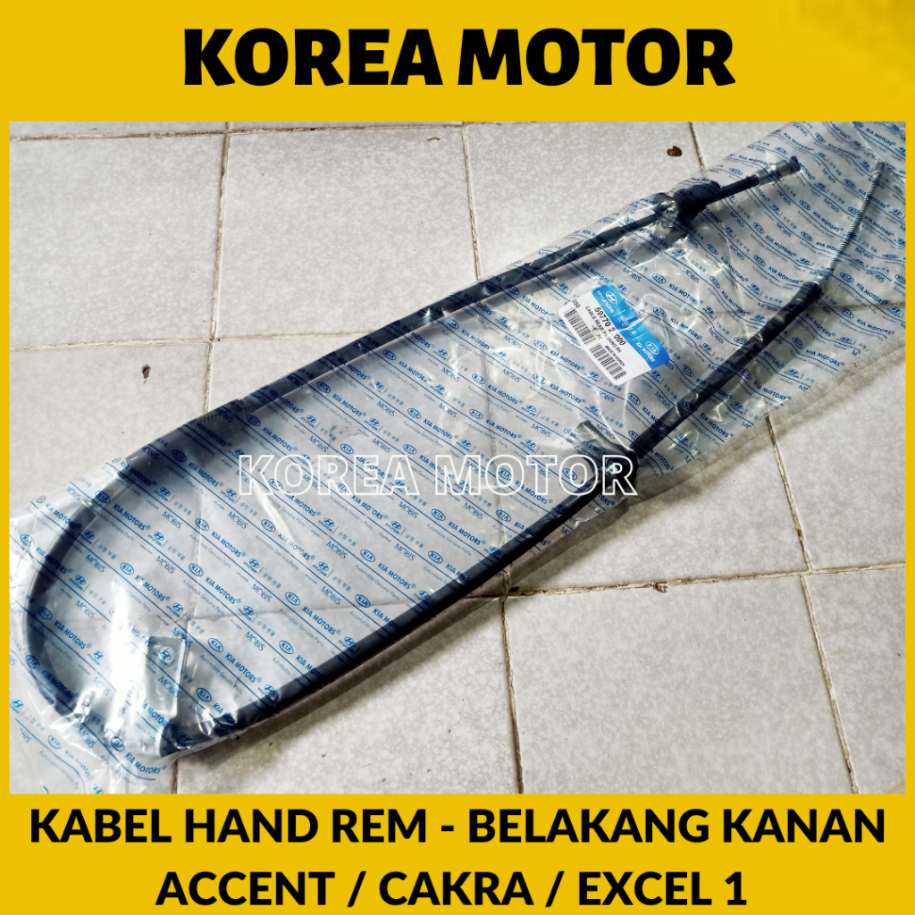 Jual Kabel Hand Rem Hyundai Accent Cakra Excel 1 Belakang Kanan Kabel ...