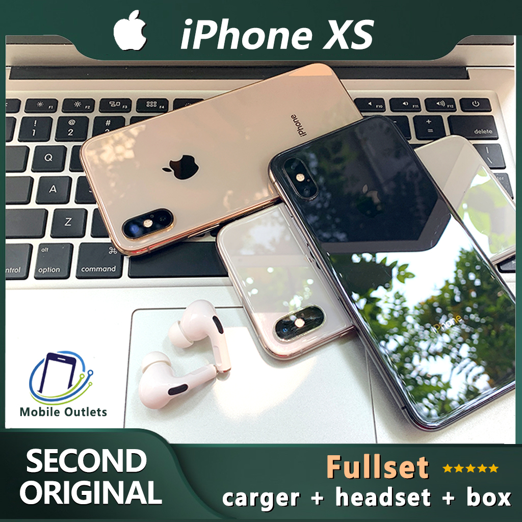 Jual iPhone xs 64gb 256gb 512gb second Fullset Like New-All operator ...