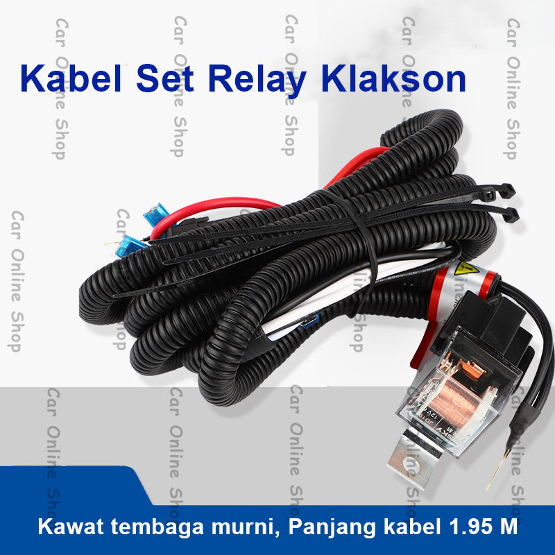 Jual KABEL RELAY SET KLAKSON MOBIL MOTOR 12V IMPORT KOMPLIT MURAH ...