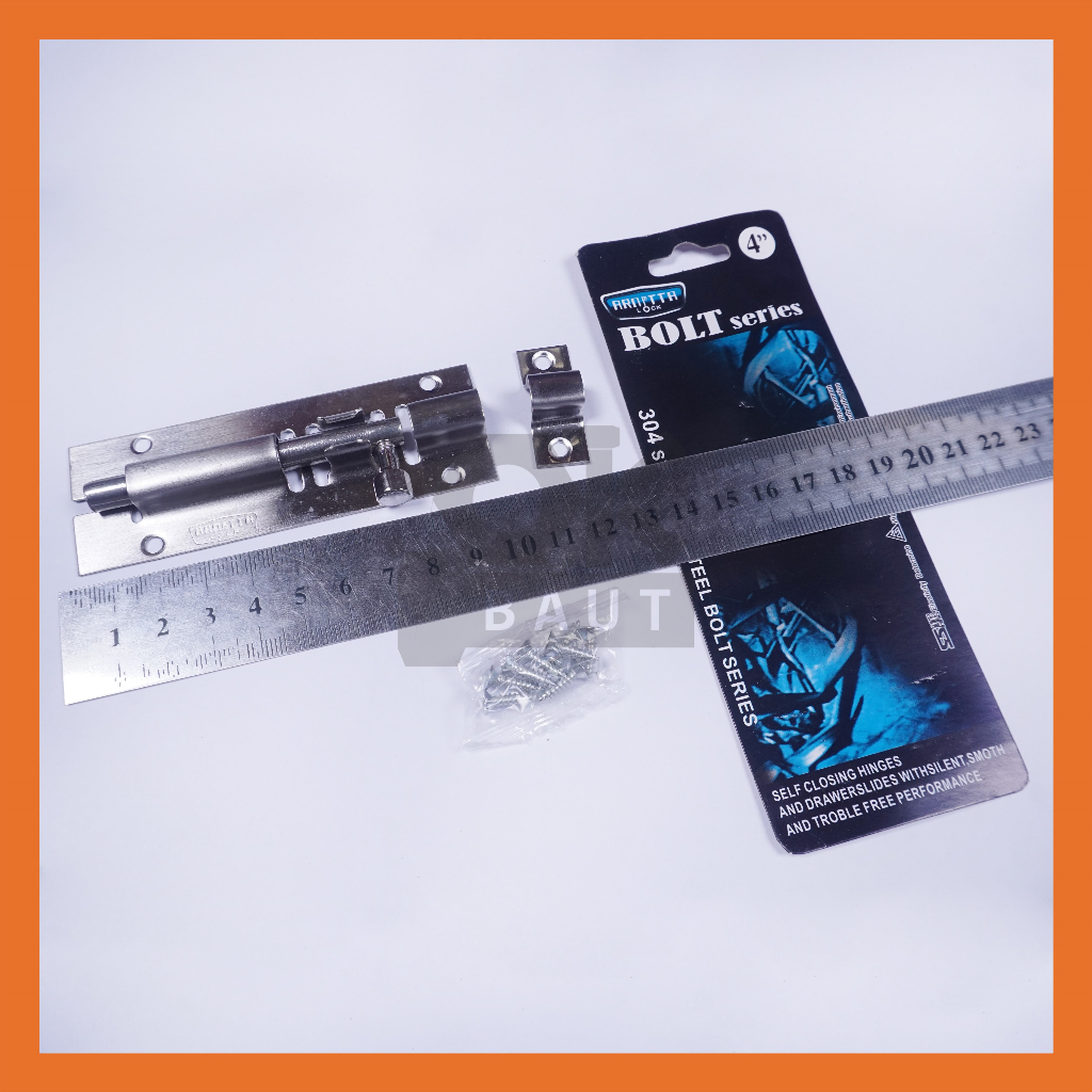 Jual ARNETTA GRENDEL 4" SLOT PINTU JENDELA STAINLESS SS 4 inch 10 cm ...