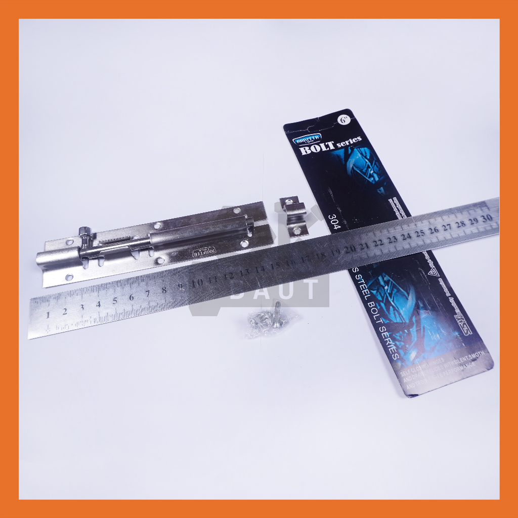 Jual ARNETTA GRENDEL 6" SLOT PINTU JENDELA STAINLESS SS 6 inch 15 cm ...