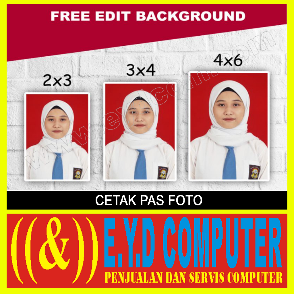 Jual PROMO MURAH , CETAK PAS FOTO GLOSSY UKURAN 2x3 3x4 4x6 CETAK PAS ...