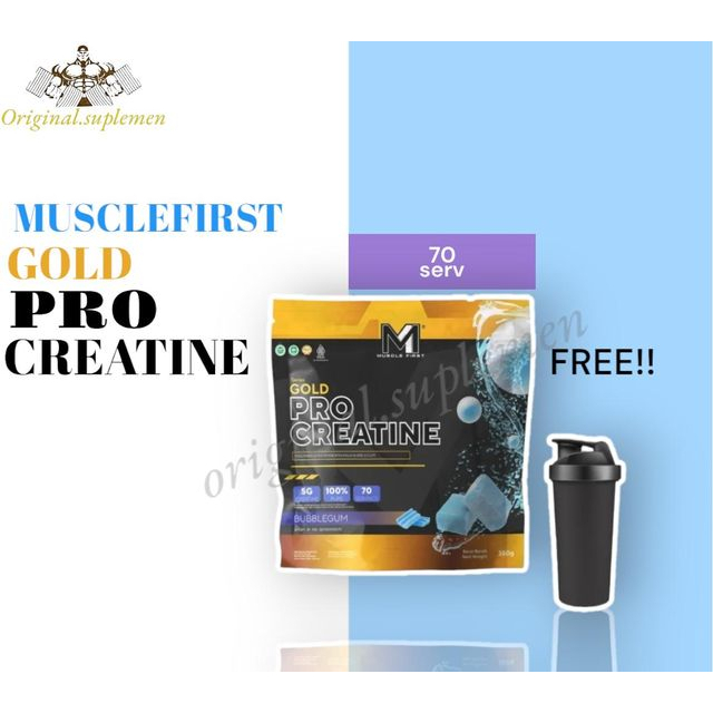 Jual M1 Muscle First Pro Gold Creatine 70 Serving 350 GR Rasa Bubble ...