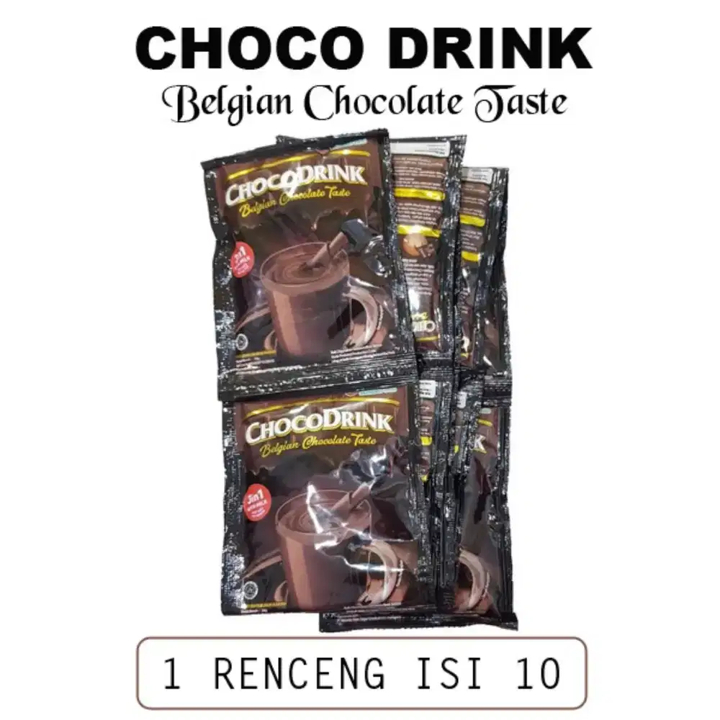 Jual Choco Drink Belgian Chocolate Taste 28G 1 Renceng Isi 10 Sachet ...