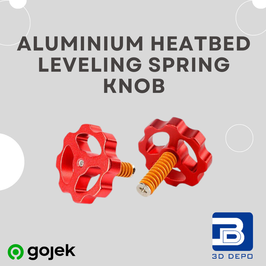 Jual 4pcs/Set Metal Alluminum Heatbed Leveling Spring Knob for 3D ...