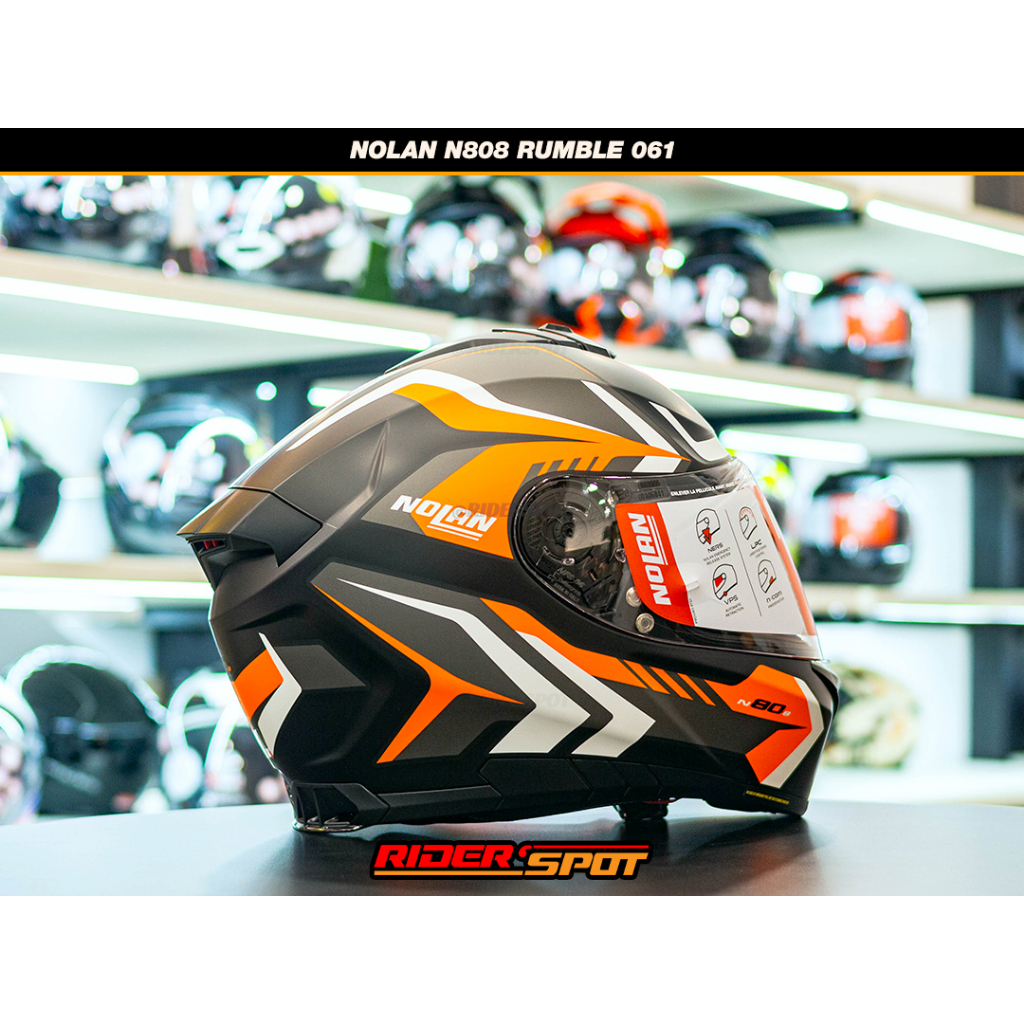 Jual Helm Motor Nolan N808 Rumble 61 Helm full face N80.8 Ori Italy ...
