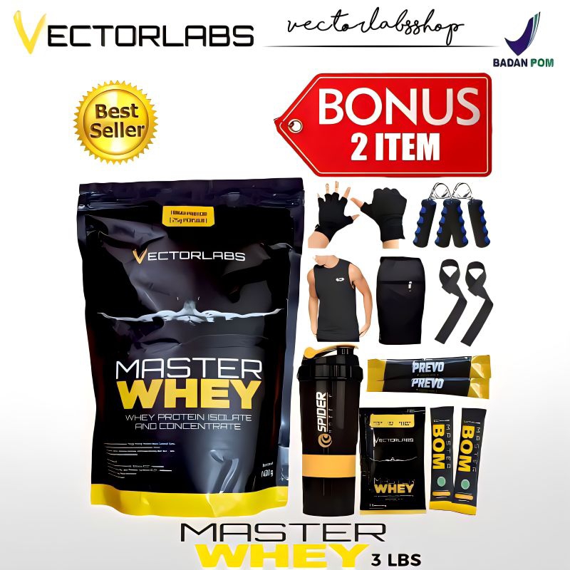 Jual Vectorlabs Master Whey Protein 3 lbs Susu Whey Protein Isolate ...