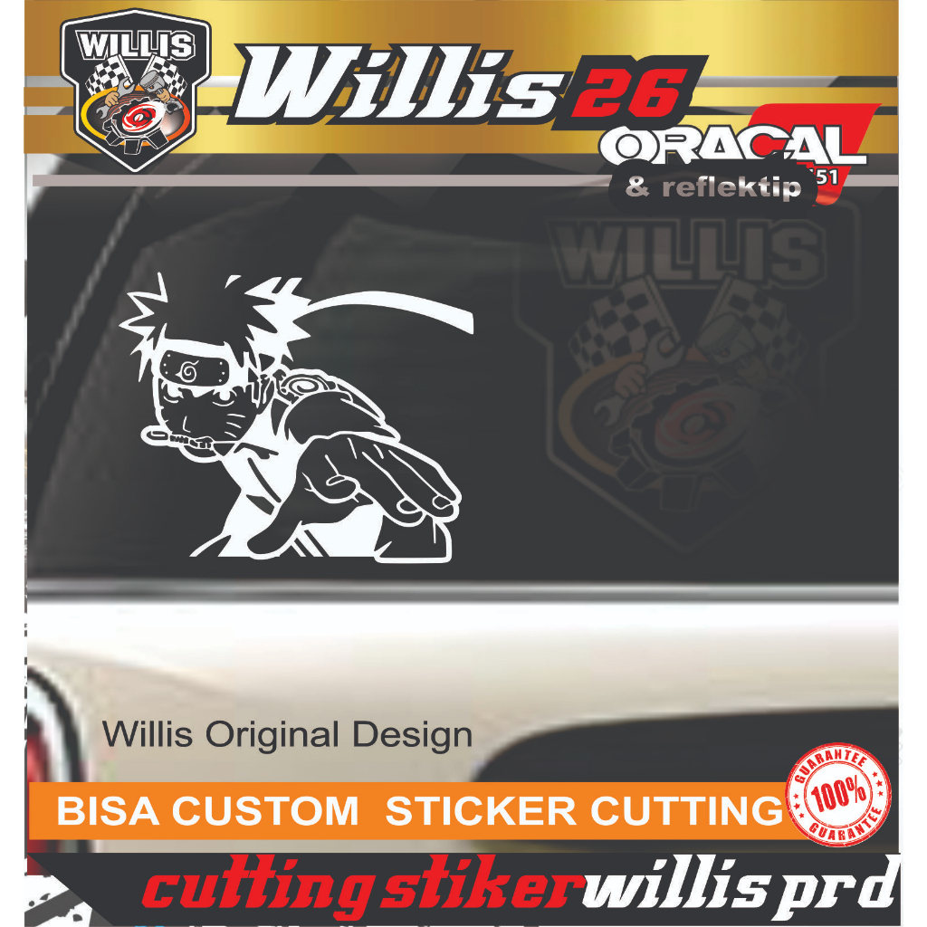 Jual Stiker Cutting Sticker Kaca Mobil NARUTO 03C | Shopee Indonesia
