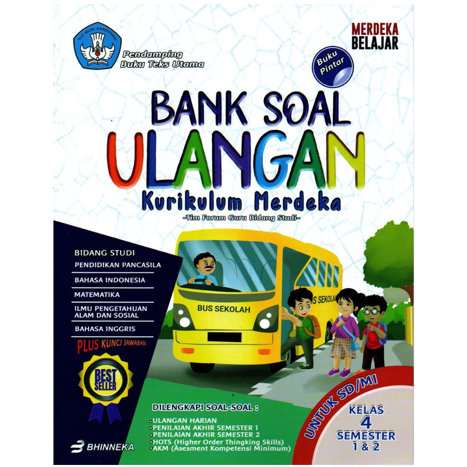 Jual BUKU BANK SOAL ULANGAN / LATIHAN SOAL KURIKULUM MERDEKA SD KELAS 1,2,3,4,5,6 PENERBIT ...