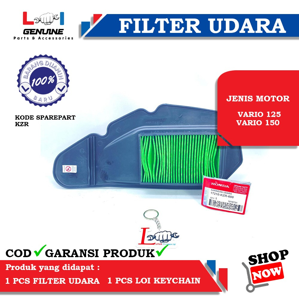Jual -LOI- FILTER UDARA SARINGAN UDARA VARIO 125 FI INJEKSI, VARIO 125 ...