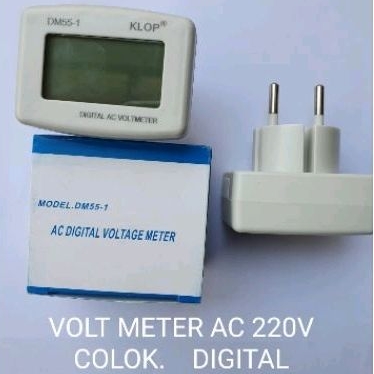 Jual voltmeter AC digital 220V colok listrik | Shopee Indonesia