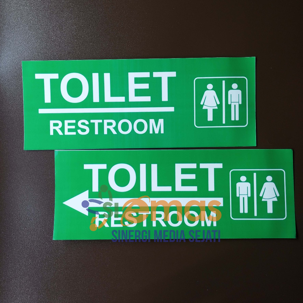 Jual Stiker Toilet Restroom | Stiker Arah Toilet | Sticker Toilet Kamar ...