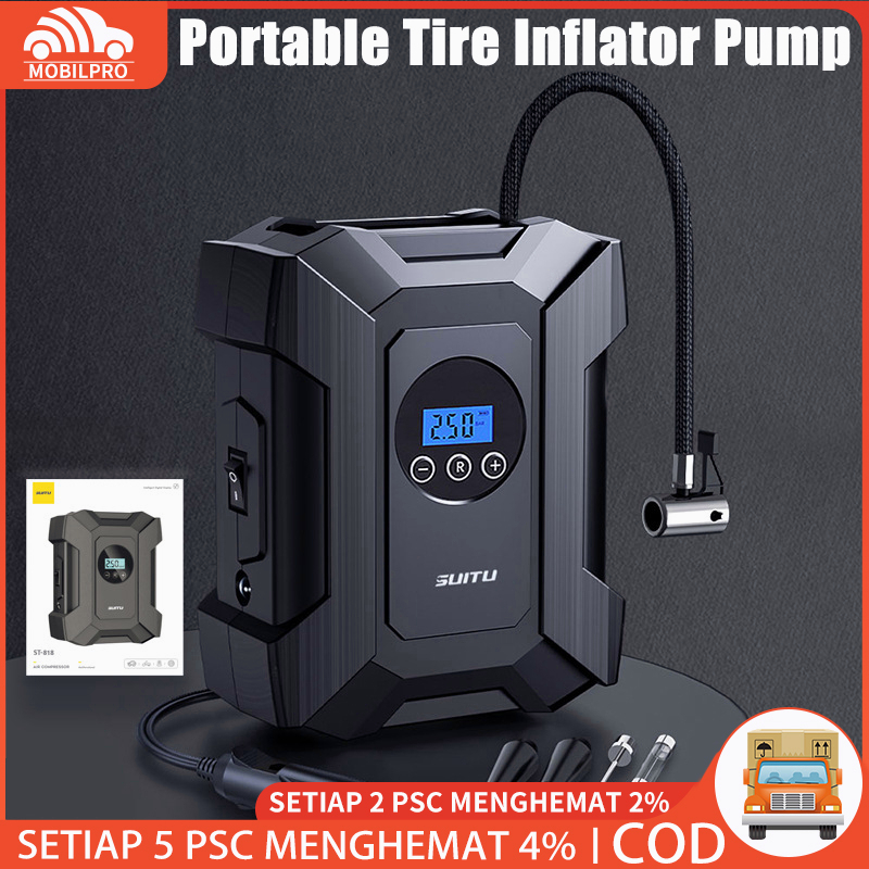 Jual Portable Car Tire Air Pumps Pompa Ban Motor dan Mobil Intelligent ...