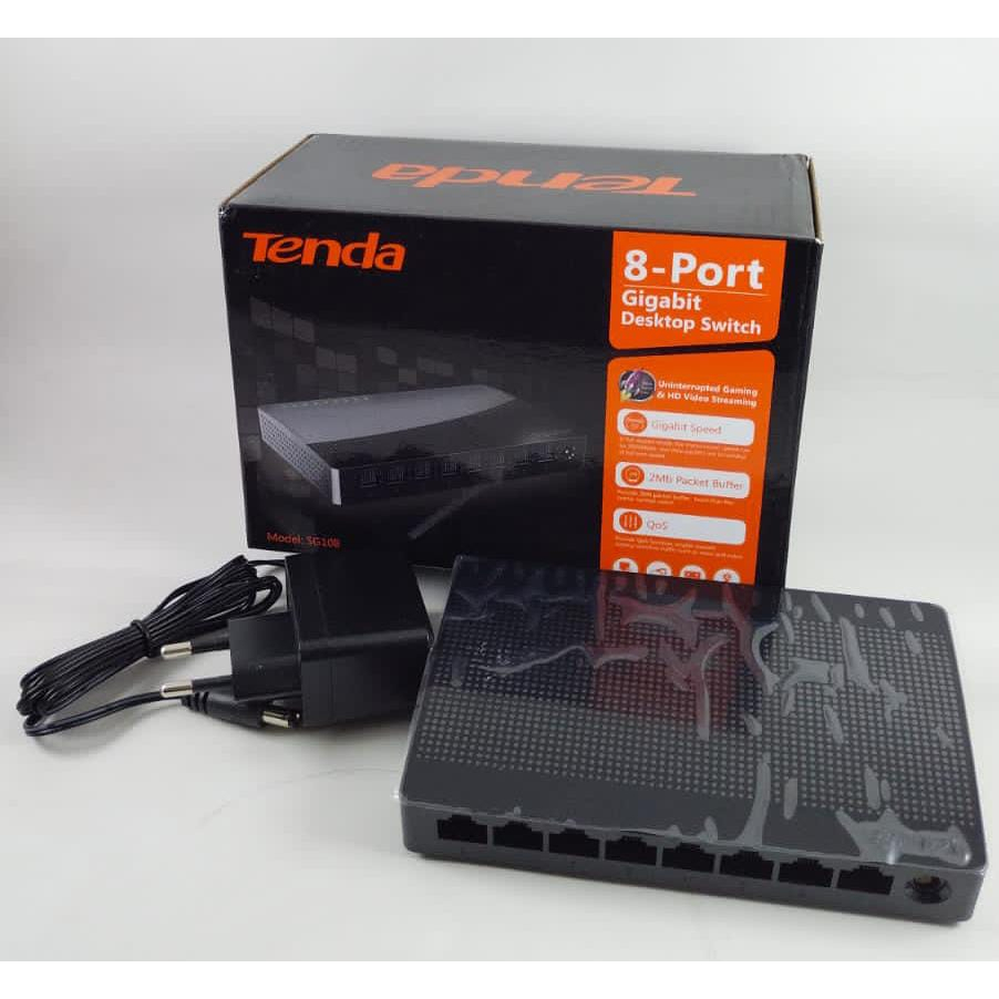Jual Tenda SG108 8Port Gigabit Desktop Switch | Shopee Indonesia