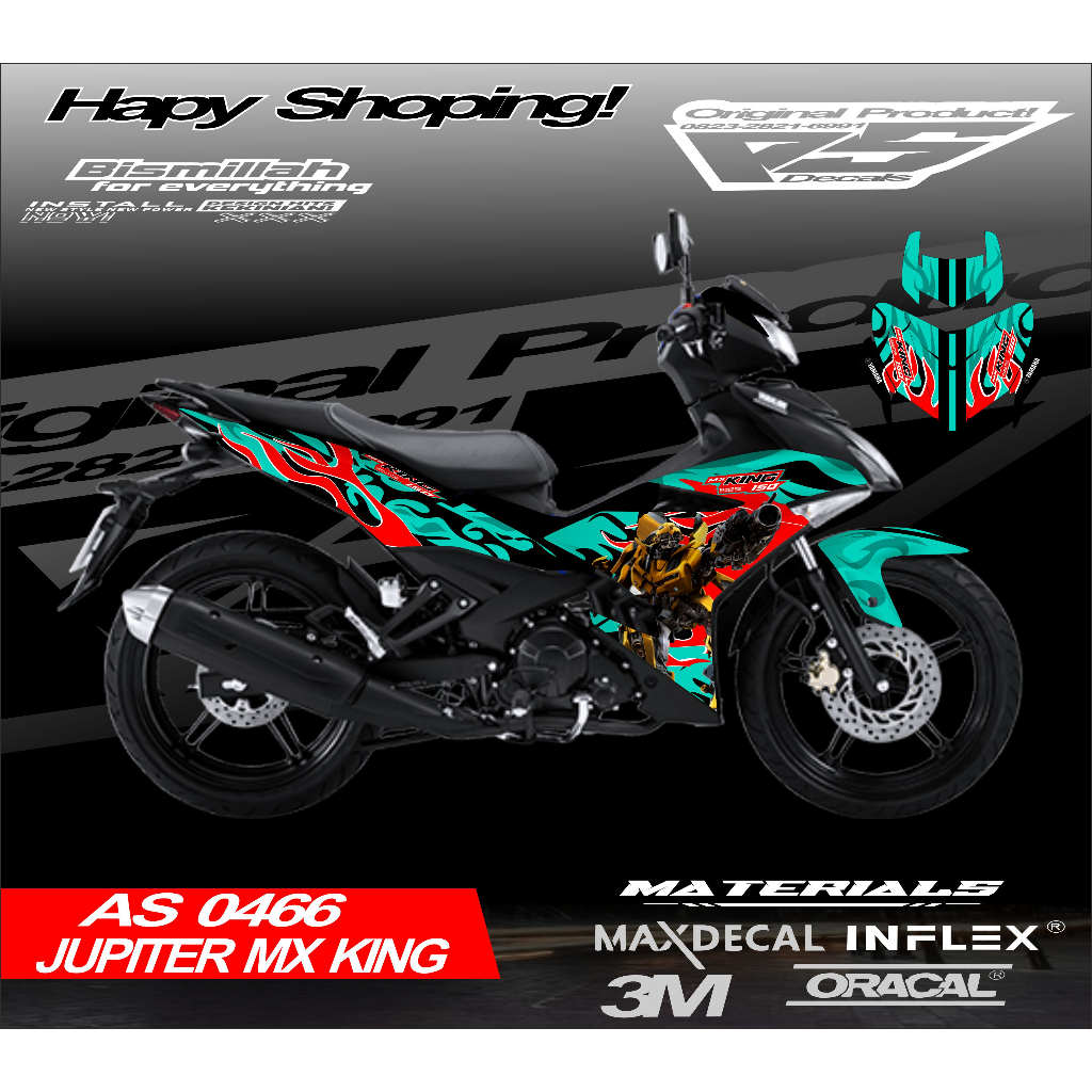 Jual 0466 DECALS STIKER FULLBODY CUSTOM MOTOR MX KING// list variasi ...