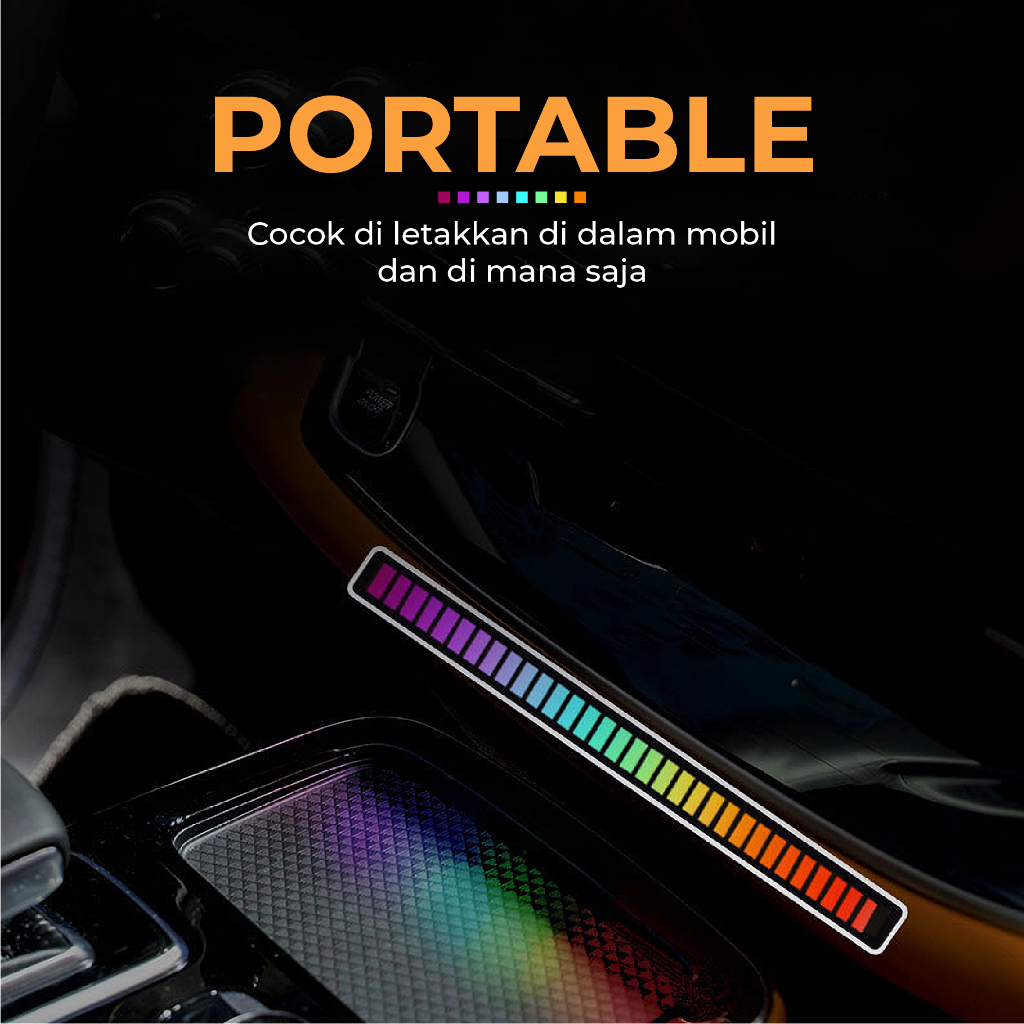 Jual Lampu RGB LED Musik Spectrum Strip Bar Audio Sensor Suara AH060 ...