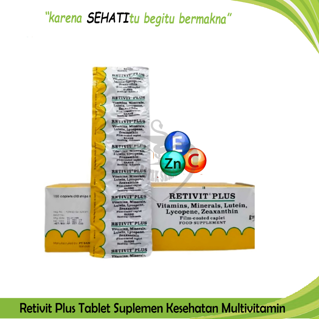 Jual Retivit Plus Tablet Suplemen Kesehatan Vitamin Mata | Shopee Indonesia