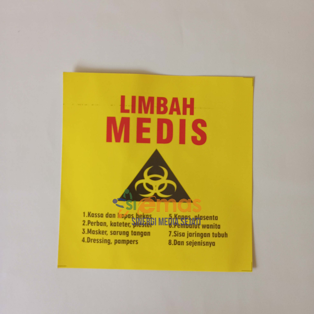 Jual Stiker Limbah Medis | Stiker Farmasi Limbah Medis | Shopee Indonesia