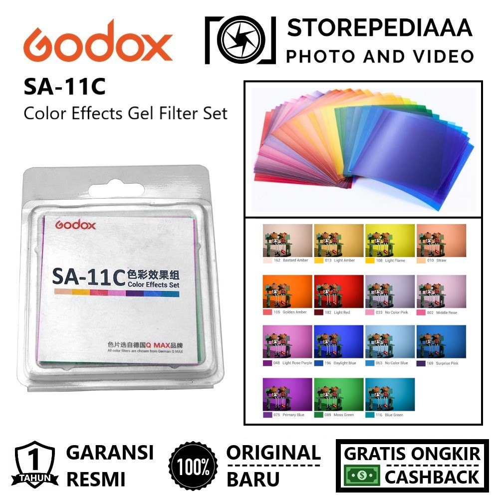 Jual Godox SA-11C Color Effects Gel Filter for SA-P Projection ...