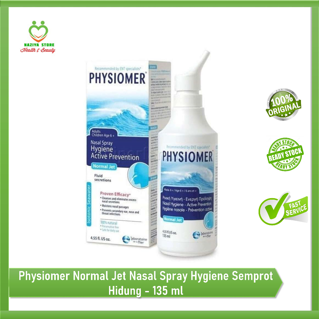 Jual Physiomer Normal Jet Nasal Spray Hygiene Semprot Hidung - 135 ml ...