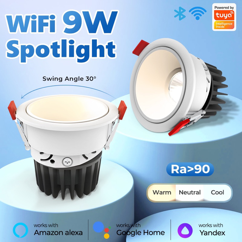 Jual Smatrul Lampu Pintar 9Watt Spotlight 9 Watt Smart Lamp 30Deg Swing ...