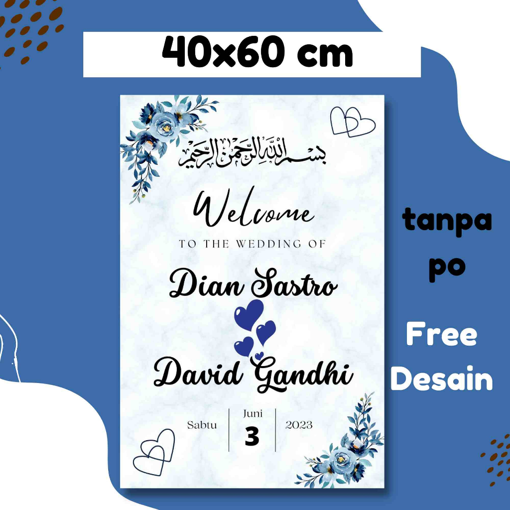 Jual bingkai FOTO 40x60 dan nama cm TEBAL 6mm pakai Hiasan dinding kado ...