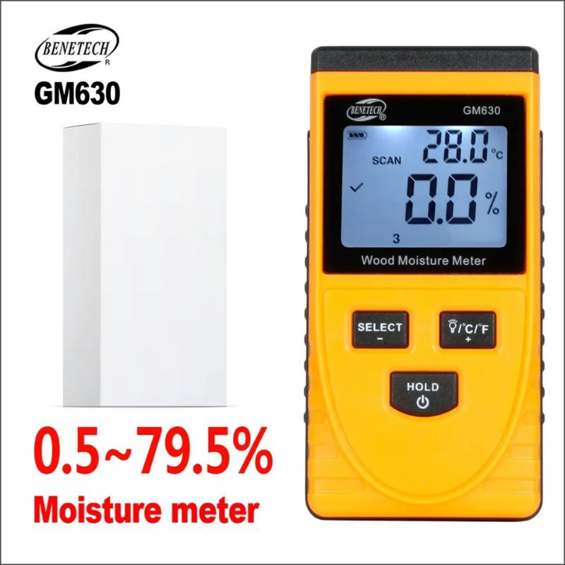 Jual GM630 BENETECH WOOD MOISTURE INDUCTION METER MC AIR KELEMBABAN KAYU INDUKSI | Shopee Indonesia