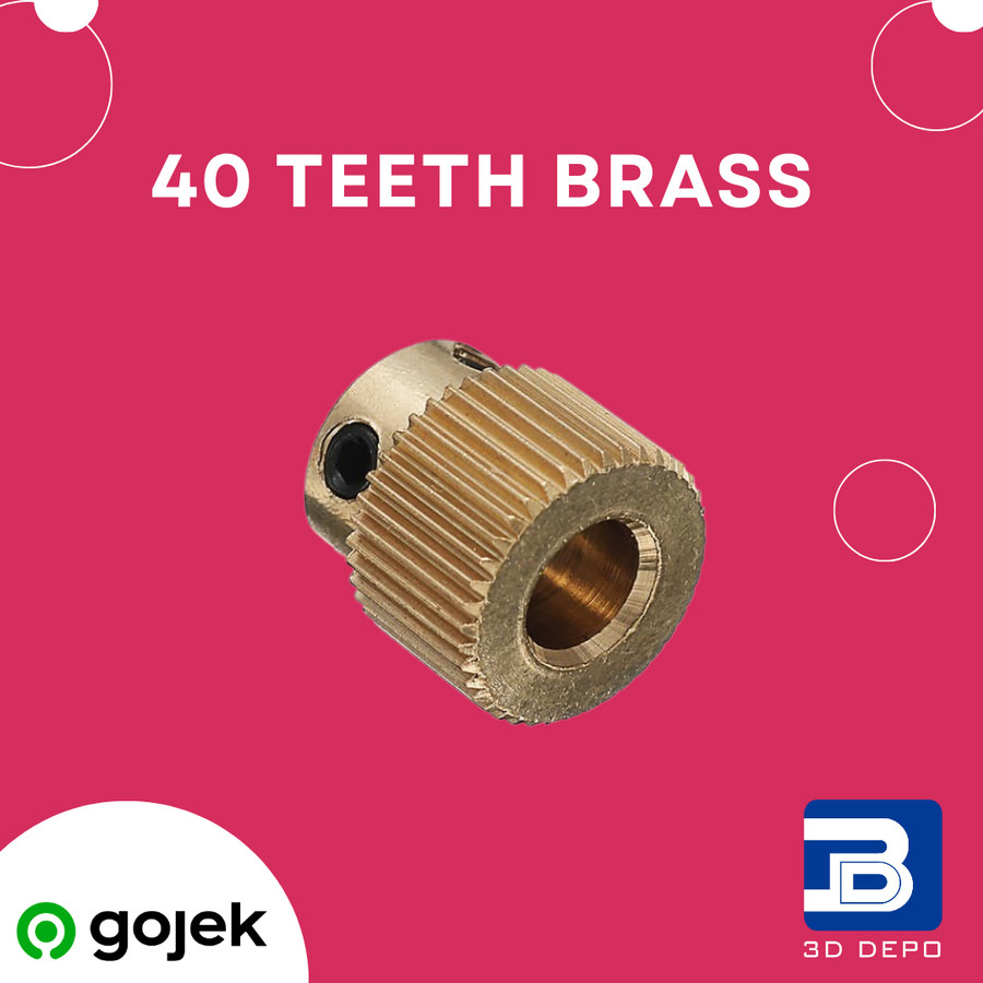 Jual 40 Teeth Brass 3D Printer Extrusion Gear | Shopee Indonesia
