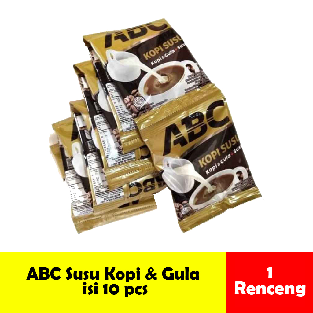 Jual Kopi ABC Susu Renceng Instant Coffee 10pcs | Shopee Indonesia