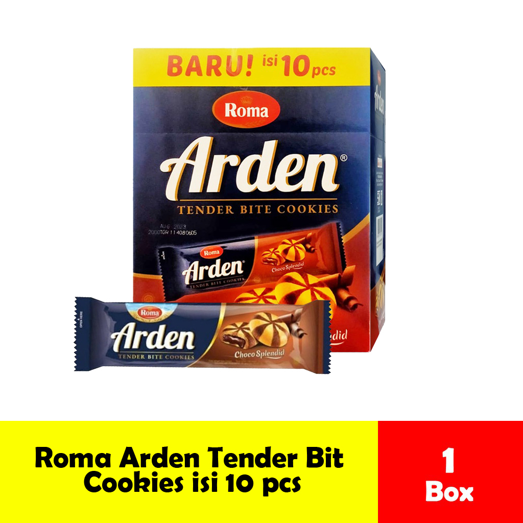 Jual Roma Arden Tender Bit Cookies Kemasan Box isi 10 pcs | Shopee ...