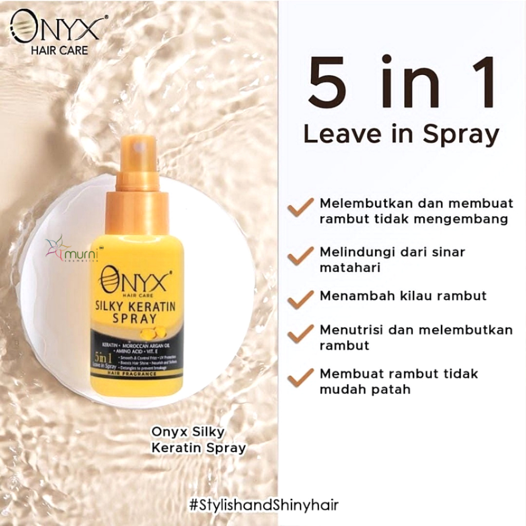 Jual ONYX SILKY KERATIN SPRAY 5IN1 50ML | Shopee Indonesia