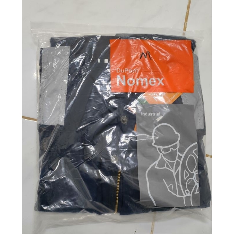 Jual Wearpack / Coverall Nomex Dupont ORI Biru Dongker/Navy ukuran M ...