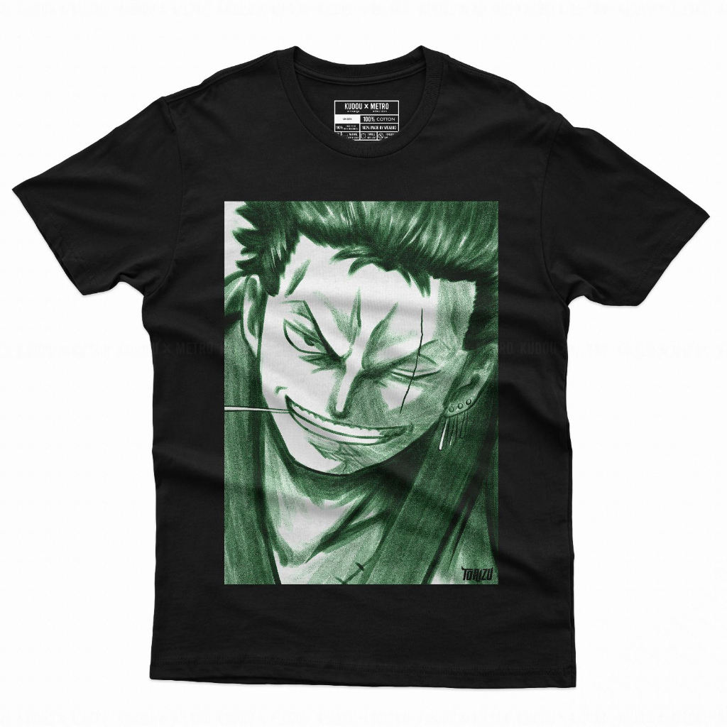 Jual Torizu Tshirt Zoro Brush Anime Manga One Piece Kaos Roronoa Zoro