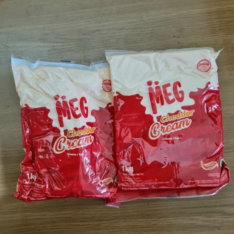 Jual Meg Cheddar Cream Cheese 1KG & 2KG | Shopee Indonesia
