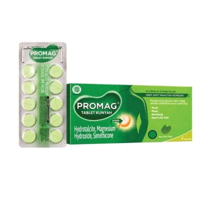 Jual Promag / 30 tablet -- Antasida Doen Antasid Antacida Antacid obat ...