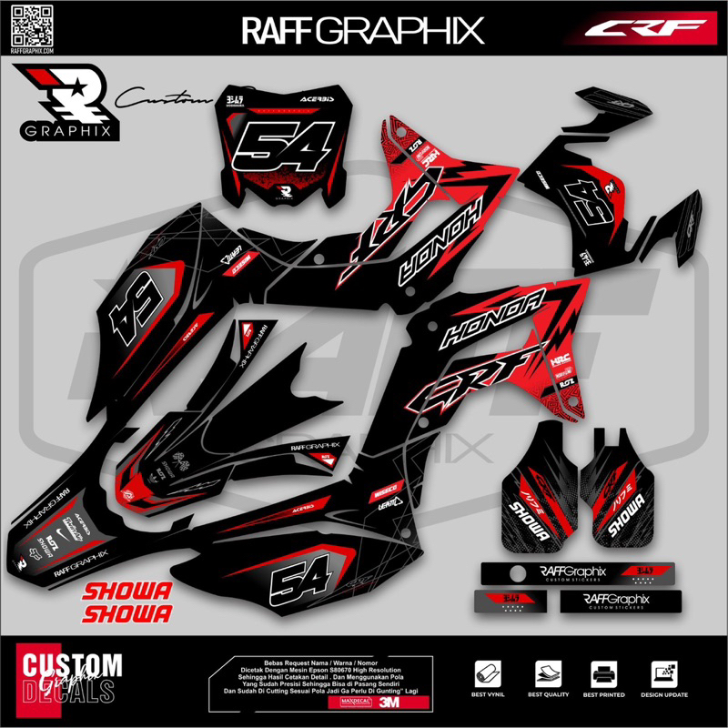 Jual Decal crf 150 L / decal supermoto custom | Shopee Indonesia