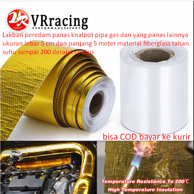 Jual Lakban peredam panas knalpot pipa gas dan yang panas lainnya ...