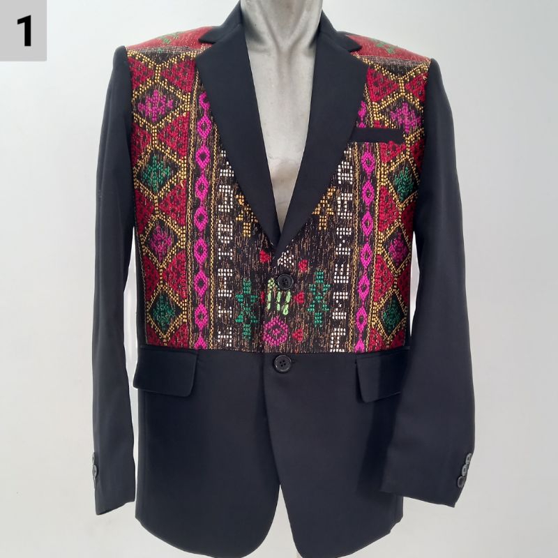 Jual Jas Ulos Sumatera / Jas Formal Ulos kombinasi / Jas Ulos Sadum ...