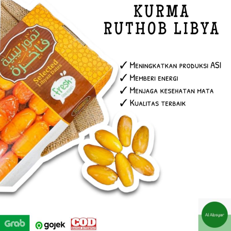 Jual Kurma Ruthob Libya 1 Kg Kurma Mengkel Kurma Muda Oleh-oleh Haji ...