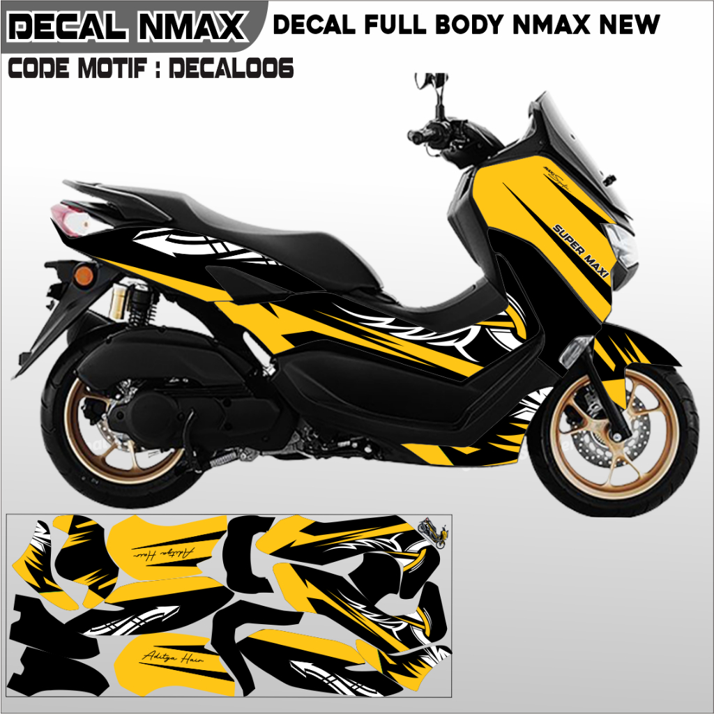 Jual YAMAHA NMAX DECAL FULL BODY NMAX LAMINASI GLOSY & DOFF DECAL FULL ...