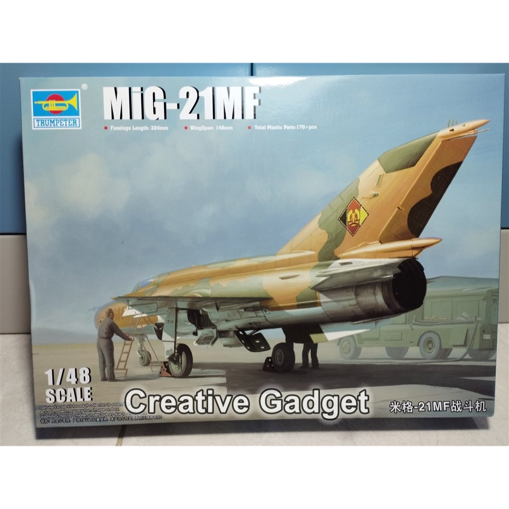 Jual MiG-21MF Russian Aircraft Fighter Fishbed J - Model kit Trumpeter ...