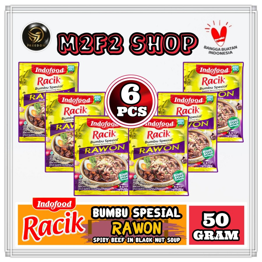Jual Indofood Racik Bumbu Basah Spesial Rawon Spicy Beef - 50 gr ...