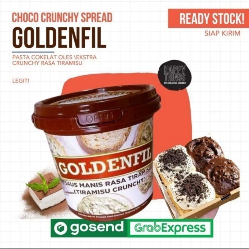 Jual Goldenfil goldenfill golden fil tiramisu crunchy 1 kg 1kg | Shopee ...
