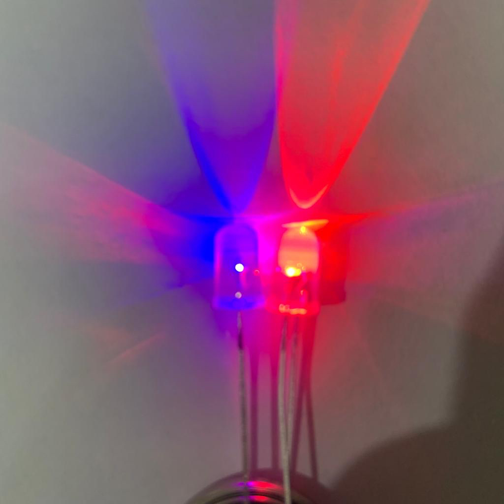 Jual Led 5mm Kedip 2 warna merah-biru dan merah-hijau | Shopee Indonesia