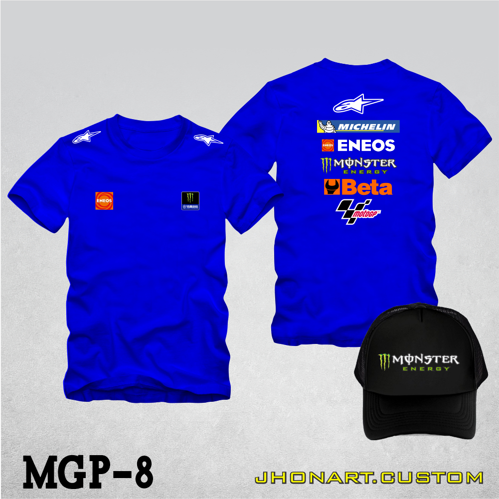 Jual Kaos MotoGp 2023 Yamaha T-Shirt Lengan Pendek Motif Logo Team ...