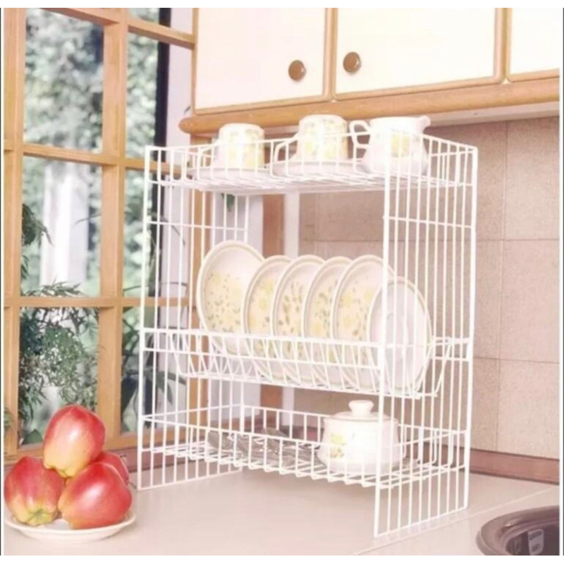 Jual Rak Piring Dapur RPK RPL Susun 2 dan 3 | Shopee Indonesia