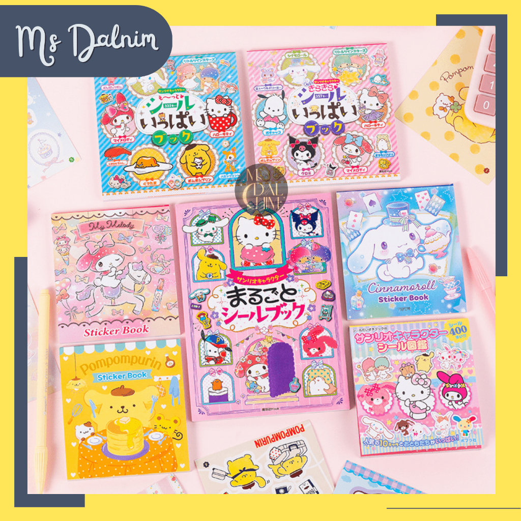 Jual Sanrio Sticker Book Set / Buku Stiker Deco Decorative Karakter ...