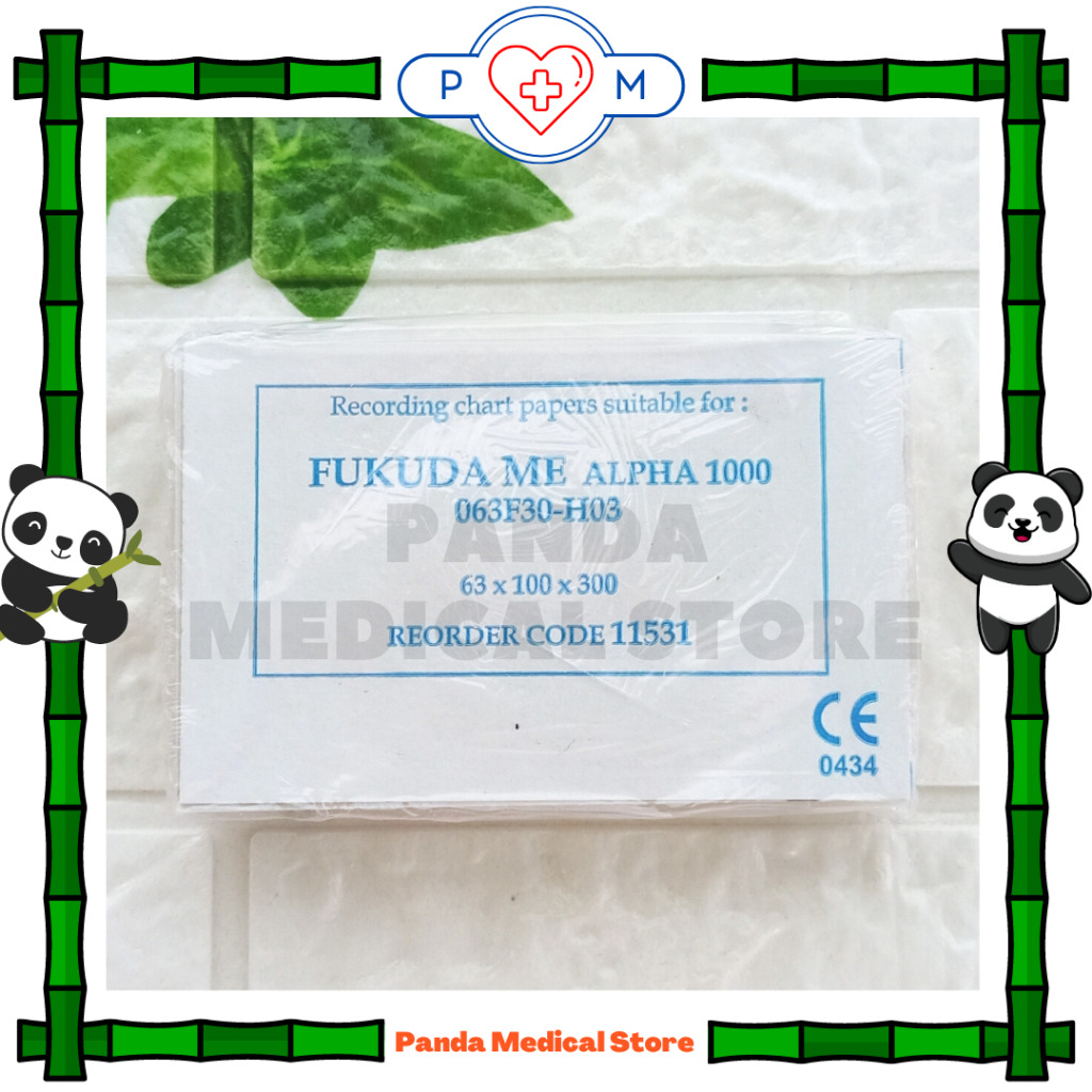 Jual EKG Paper / Kertas EKG Lipat 63x100x300 Fukuda ME Alpha 1000 ...