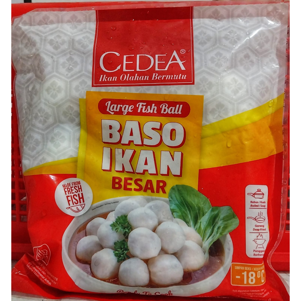 Jual CEDEA BOLA / Baso / BAKSO IKAN 500 gram gr Fish Ball | Shopee ...